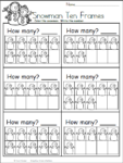 Snowman Winter Numbers Worksheet | Made By Teachers