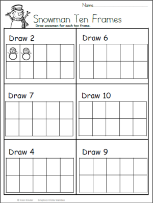 Penguin Ten Frame Counting Worksheet - Made By Teachers