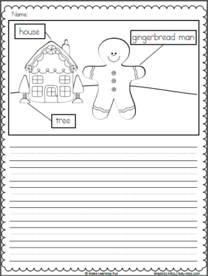 Gingerbread Man Writing Prompt - Made By Teachers