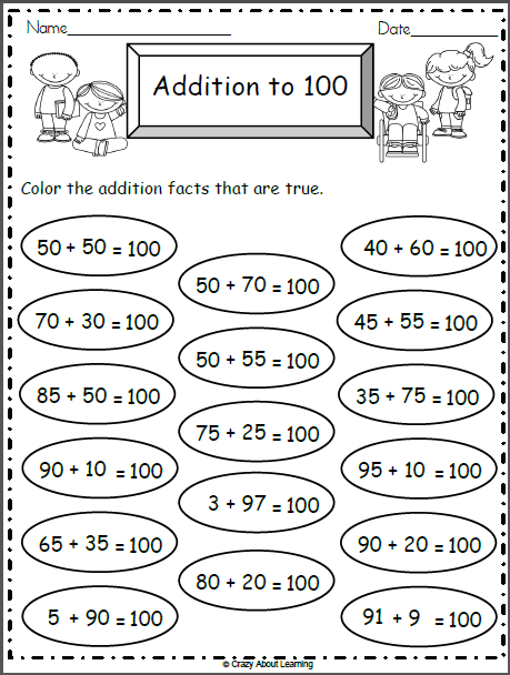 Math Addition Worksheet Color The Answer Made By Teachers