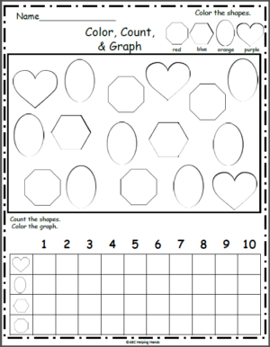 Free Shape Graph - Color, Count, Graph | Made By Teachers