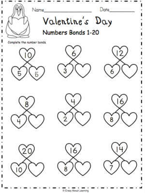 Valentine's Day Math - Numbers 1 to 30 - Made By Teachers