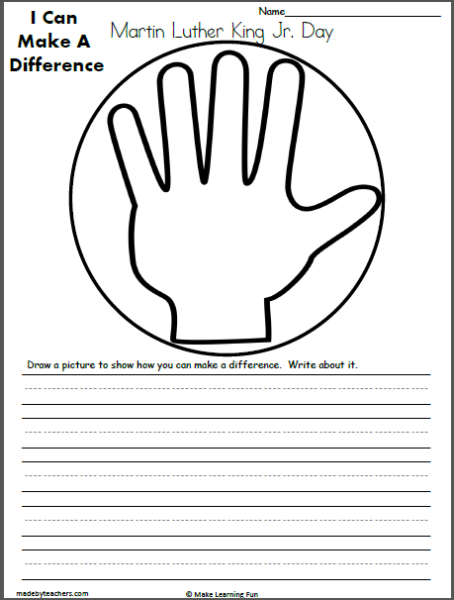 Martin Luther King Jr Day Writing | Made By Teachers