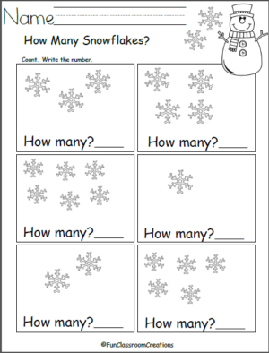 How Many Snowflakes? | Made By Teachers