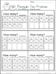 Penguin Ten Frame Counting Worksheet | Made By Teachers