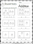 Snowman Addition | Made By Teachers