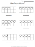How Many Hearts - Ten Frame | Made By Teachers