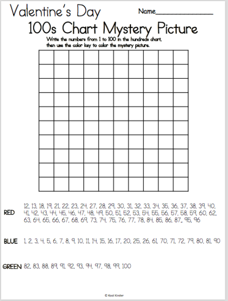 Valentine's Day Mystery Pictures | Made By Teachers