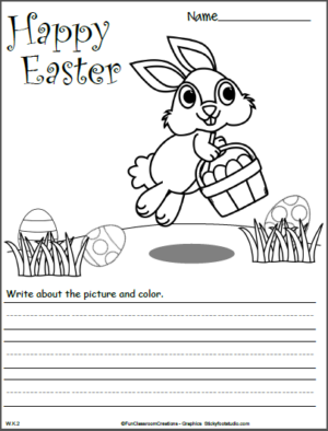 Easter Bunny Picture Writing Prompt | Made By Teachers