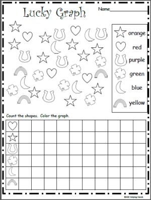 Free Lucky St. Patrick's Day Graph Worksheet. | Made By Teachers