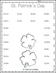 St. Patrick's Day Free Math Worksheet - Made By Teachers
