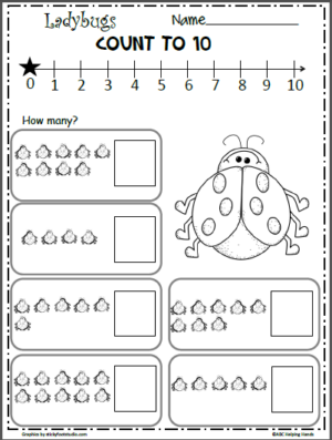 Free Ladybug Counting Worksheet - Up to 10 - Made By Teachers