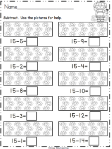 Spring Math Subtraction Worksheet - Made By Teachers