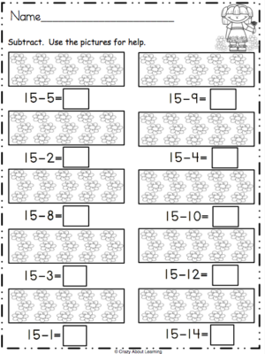 Spring Math Subtraction Worksheet - Made By Teachers