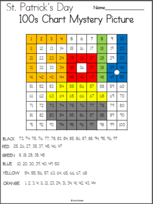 St. Patrick's Day Mystery Picture - Gold | Made By Teachers
