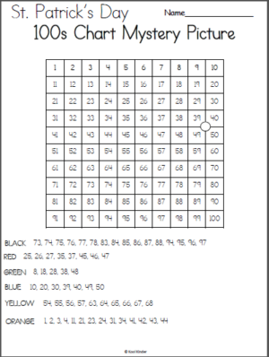 St. Patrick's Day Mystery Picture - Gold | Made By Teachers