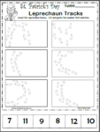 Count the Leprechaun Tracks Worksheet - Made By Teachers