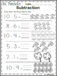 Subtraction to 10 - Made By Teachers