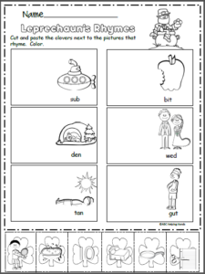 St. Patrick's Day Rhyming Worksheet | Made By Teachers