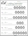 Free Spring Addition Worksheet for Kindergarten - Ladybugs - Made By ...