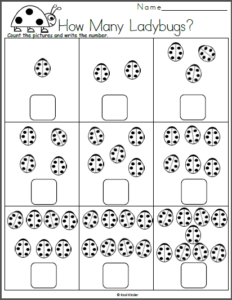 Free Kindergarten Math - Ladybug Counting - Made By Teachers