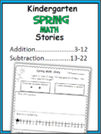 Spring Math Stories for Kindergarten - Made By Teachers