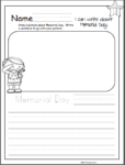 Memorial Day Writing (2 writing pages) | Made By Teachers