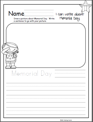 Memorial Day Writing (2 writing pages) | Made By Teachers