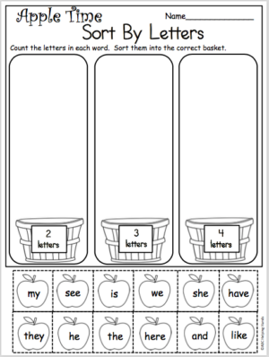 Fall Letters Practice - A to M - Made By Teachers