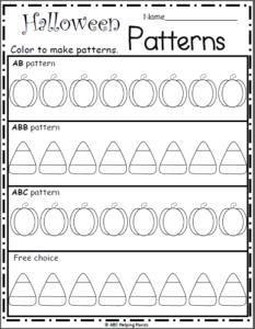 Free Halloween Pattern Worksheets - Made By Teachers