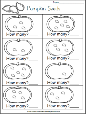 How Many Pumpkin Seeds (0-5) | Made By Teachers