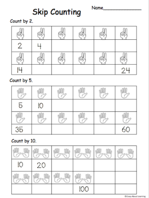 Free Skip Counting by 2s, 5s and 10s Worksheet | Made By Teachers
