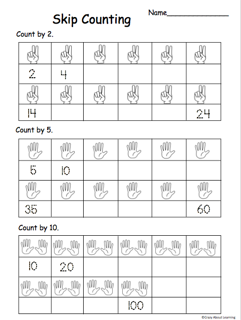 Skip Counting By 5s Interactive Worksheet Count By 5 Worksheets To 