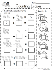 Fall Leaf Counting Worksheet | Made By Teachers