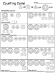 Free Counting Coins Pennies To Quarters Worksheet - Made By Teachers