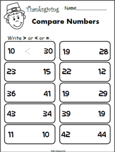 Free Kindergarten Worksheet for Thanksgiving - Letter Writing - Made By ...