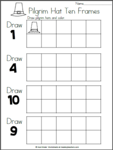 Ten Frames Practice for Thanksgiving | Made By Teachers