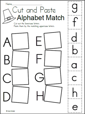 Thanksgiving Alphabet Matching Worksheets - Made By Teachers