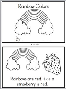 Free Rainbow Colors Mini-Book - Made By Teachers