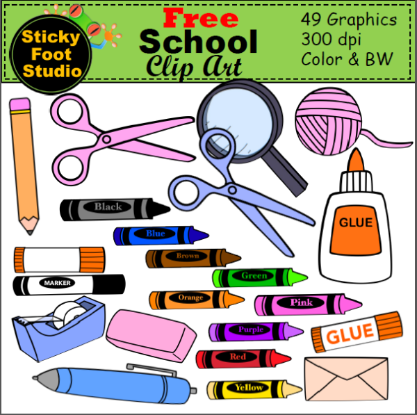 Free School Tools Clip Art For Teachers | Made By Teachers