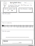 Free Spring Math Worksheet for Kindergarten - subtraction story | Made ...
