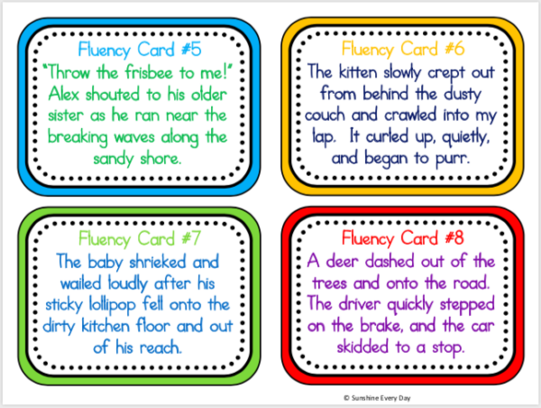Fluency Task Cards | Made By Teachers