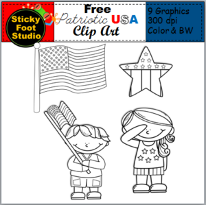 Free Patriotic Clip Art - USA Holidays | Made By Teachers