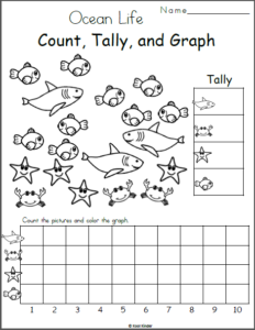 Sea Life Kindergarten No Prep Math Packet | Made By Teachers