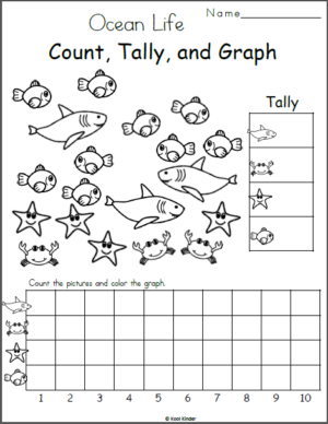 Sea Life Kindergarten No Prep Math Packet | Made By Teachers