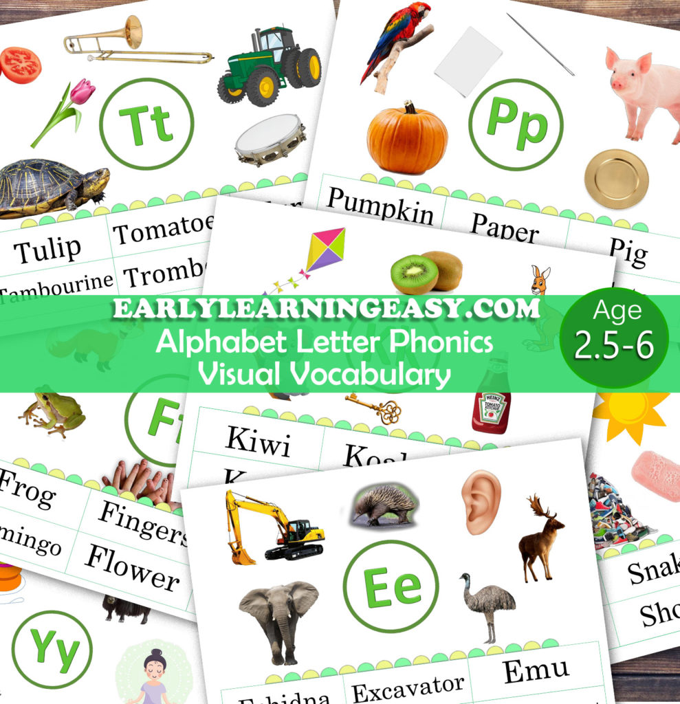 Alphabet Letters Phonics - Visual Vocabulary - Made By Teachers