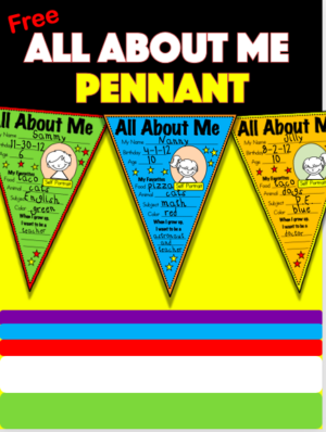 All About Me Pennant | Made By Teachers