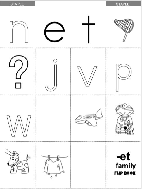 CVC Flip Book et Words Family Made By Teachers