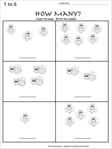 Kindergarten Math - How Many? - Made By Teachers
