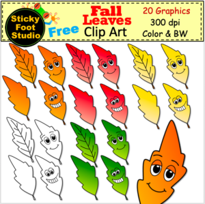 Free Fall Leaves Clip Art - 20 Graphics - Made By Teachers